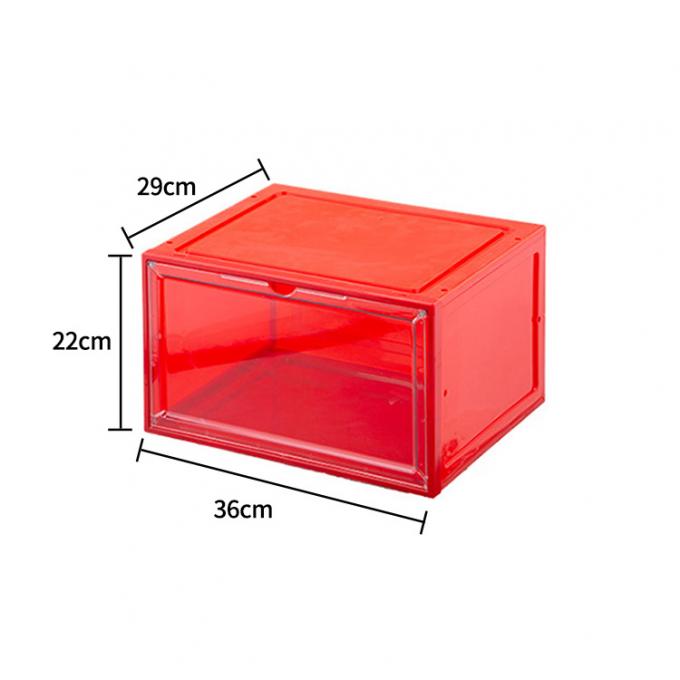 Breathable Thickened Drop Front Storage Box For Shoe Detachable Ventilated