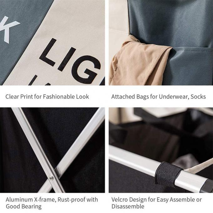 Multiscene Sortable Dirty Clothes Organizer , Ultralight 3 Basket ...